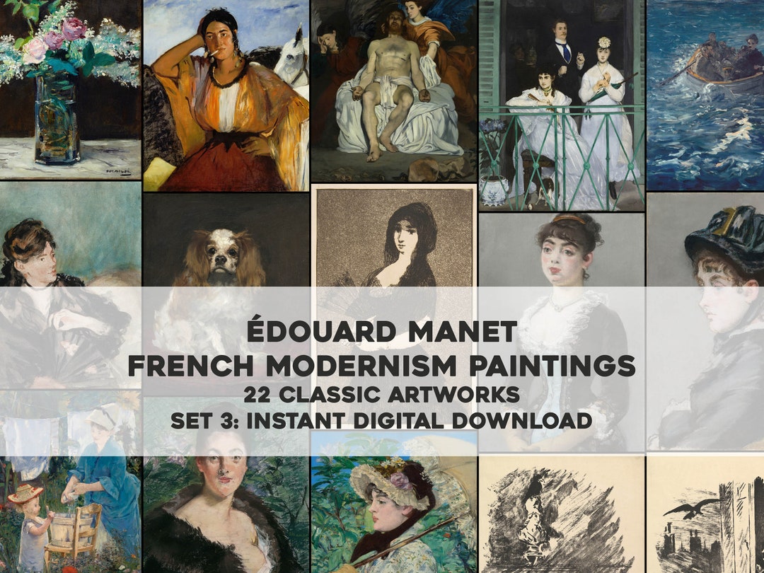 22 Edouard Manet Impressionist Paintings | HQ Image Bundle Printable ...