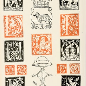 52 Historic Book Ornamental Designs Illustrations | Vintage Stained ...