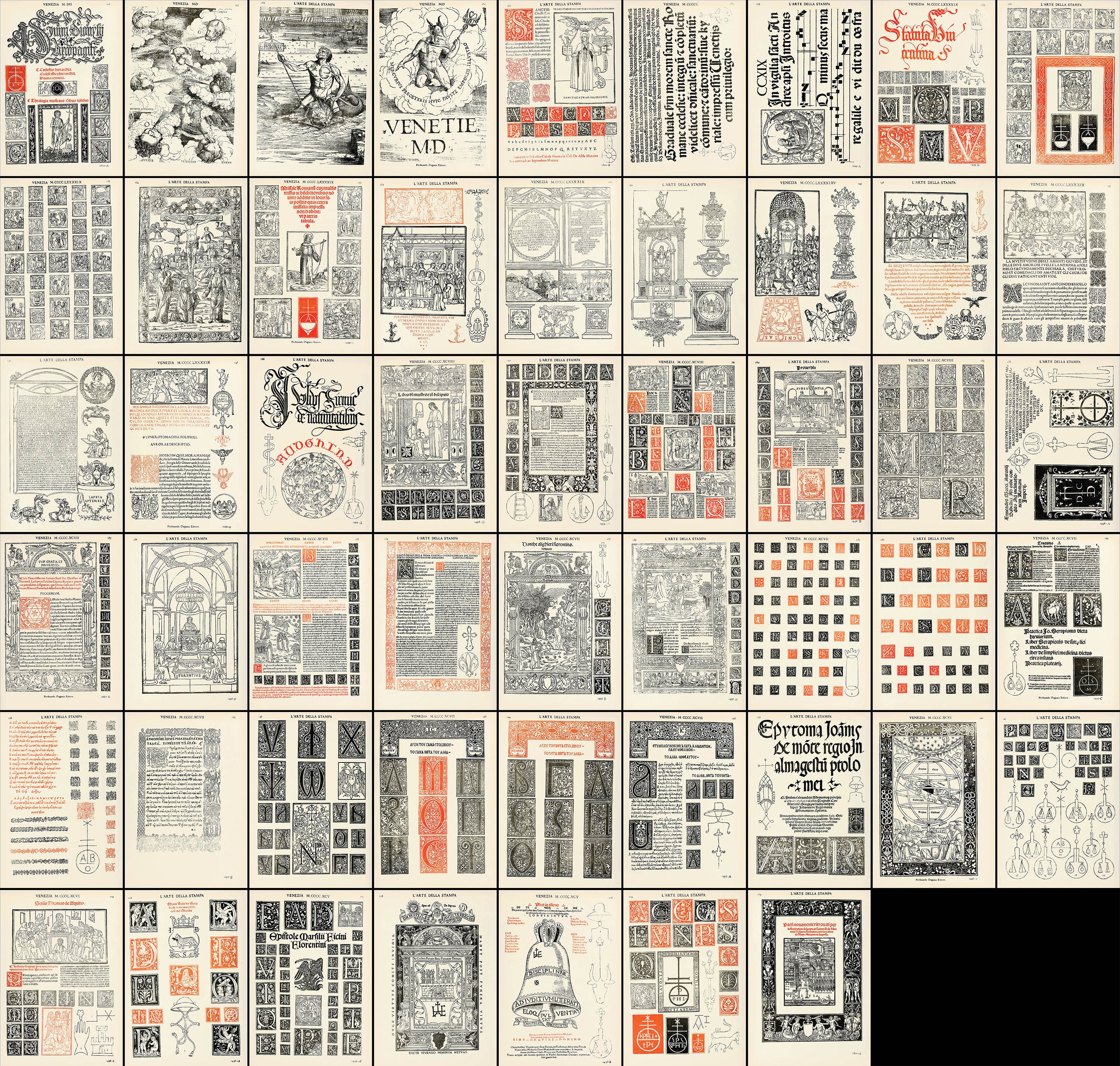 52 Historic Book Ornamental Designs Illustrations | Vintage Stained ...