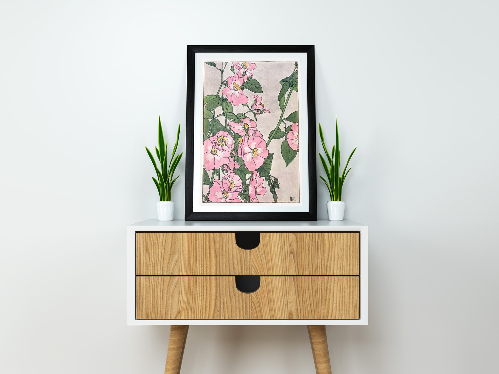 Hannah Overbeck Botanical Art Nouveau Printable Wall Art - Etsy