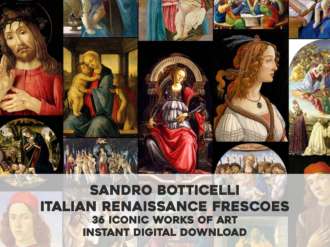 36 Masterpieces Sandro Botticelli Artworks Paintings | HQ Image Bundle ...