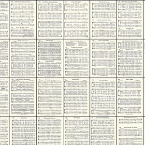 125 Hymn Pages From an Old 1909 Hymnal, Restored Vintage Sheet Music ...