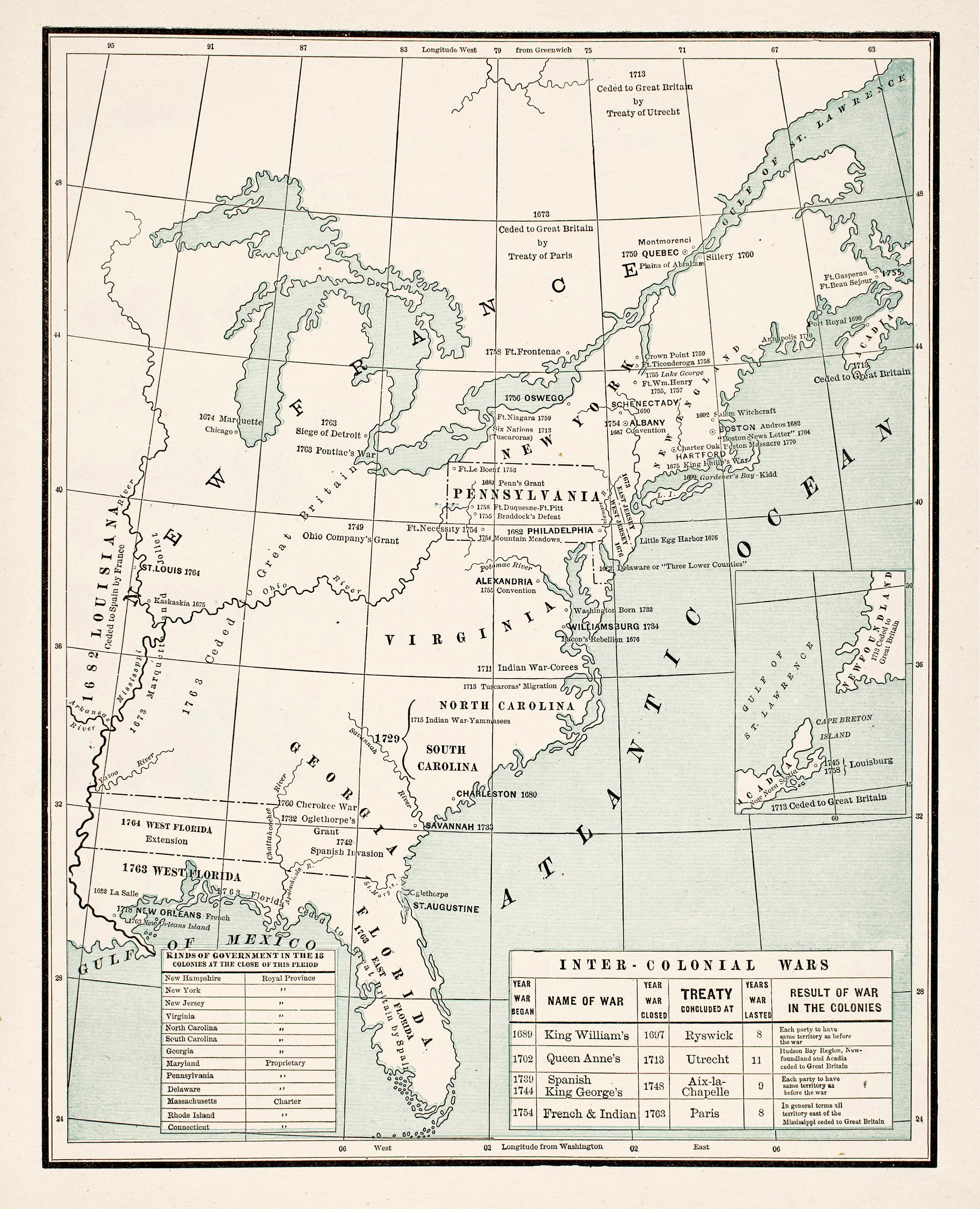 9 Vintage American Historical Maps From 1889 Family World - Etsy