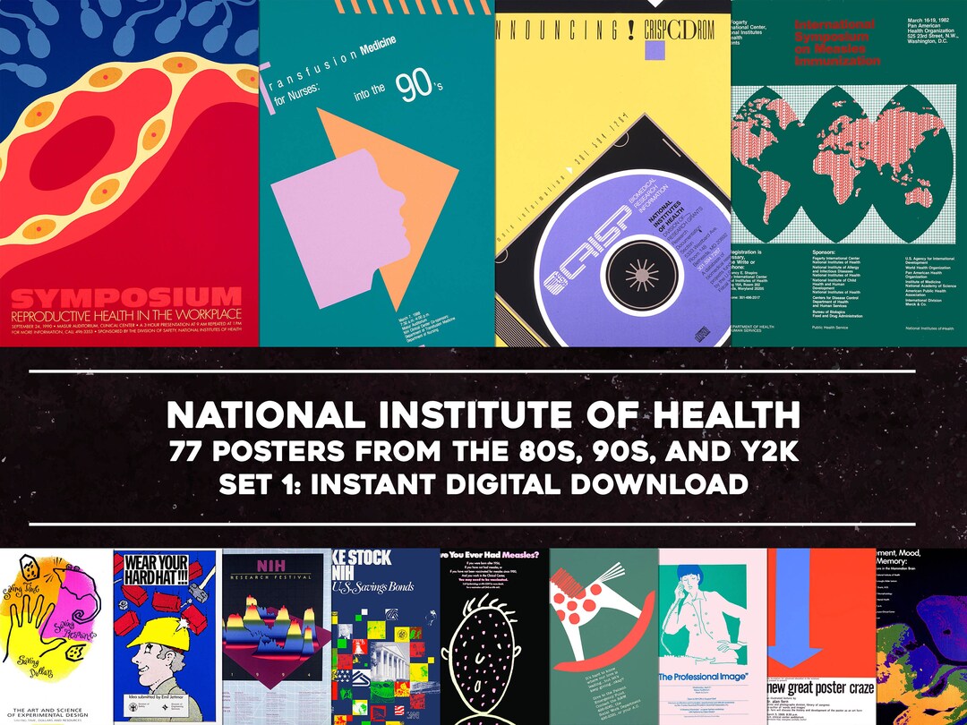 77 Retro Health Posters From 70s, 80s, 90s & Y2K | Image Bundle ...