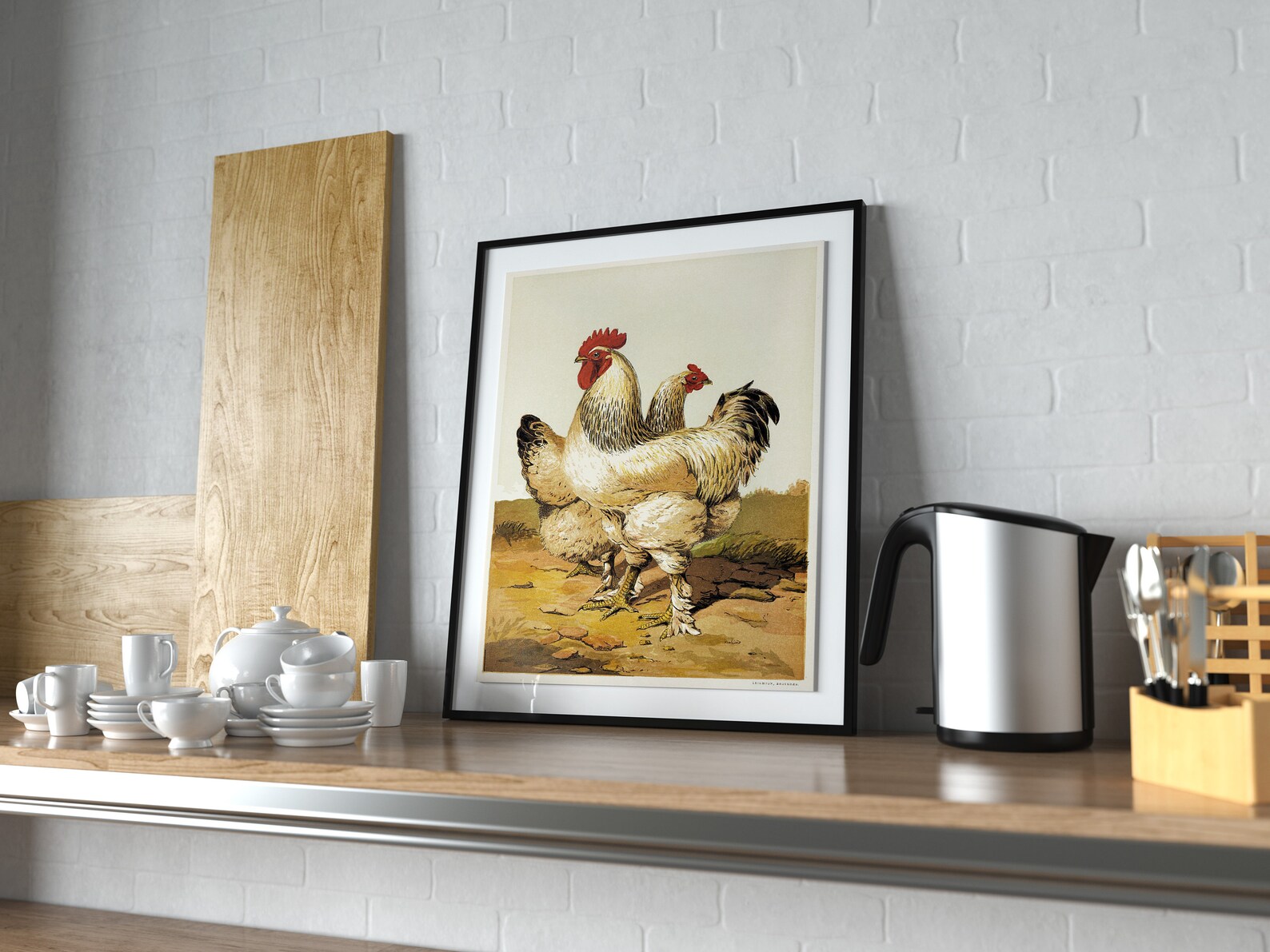 Complete Chicken Rooster Poultry Illustrations Printable Wall Art/high ...