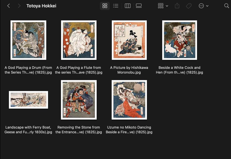 7 Ukiyo-e Japanese Woodblock Prints Printable Wall Art Bundle | Etsy