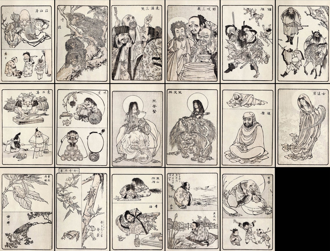 35 Sheets of Vintage Japanese Manga | HQ Image Resource Bundle ...