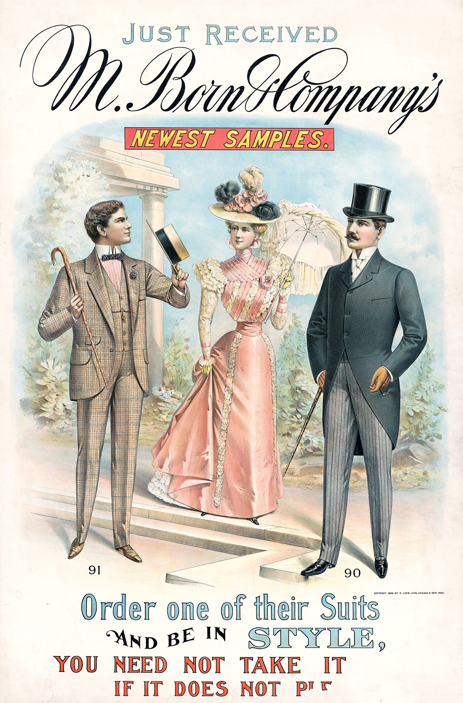 23 Vintage 1800s Lithograph Print Advertisements Vol. 5 Fashion and ...