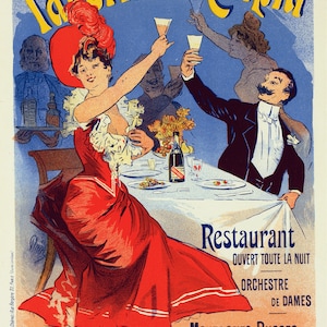 27 Awesome Vintage French Ads Posters Jules Cheret | HQ Image Bundle ...