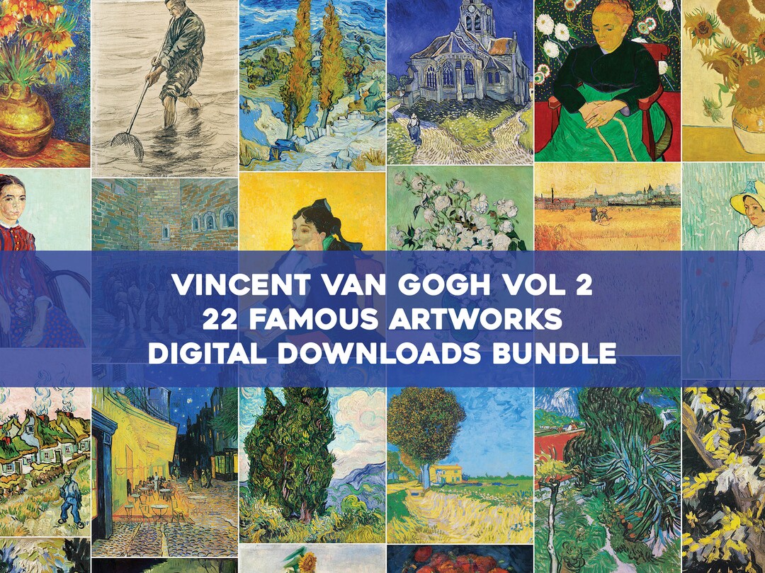 22 Vincent Van Gogh Impressionist Paintings | HQ Image Bundle Printable ...