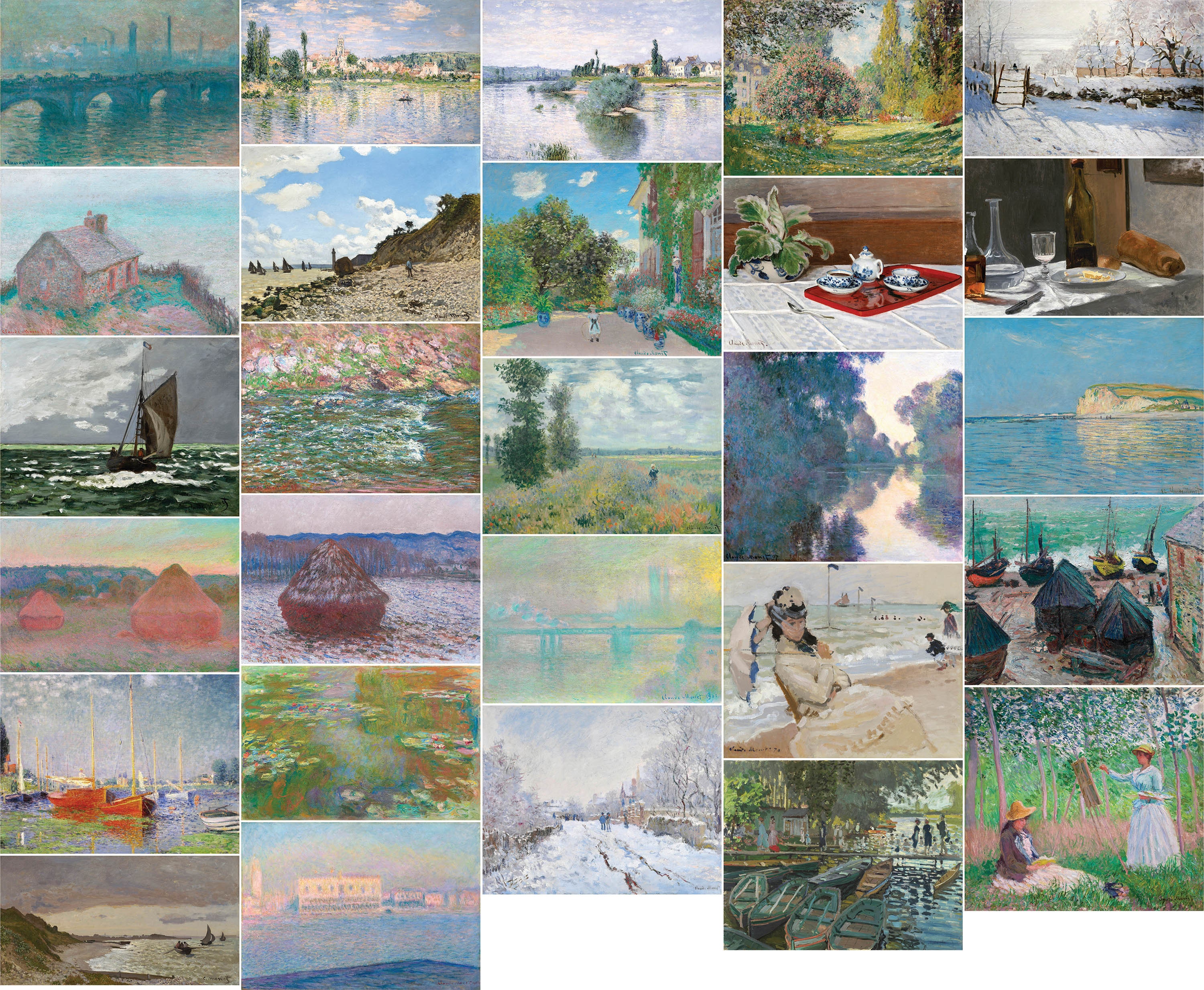 27 Claude Monet Impressionist Paintings HQ Image Bundle - Etsy
