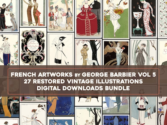 George Barbier Vol. 5 Restored High Resolution Image/printable | Etsy