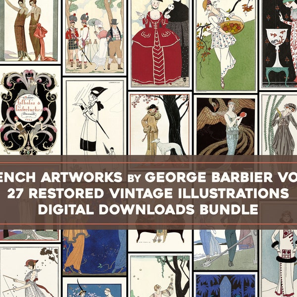 George Barbier - Etsy