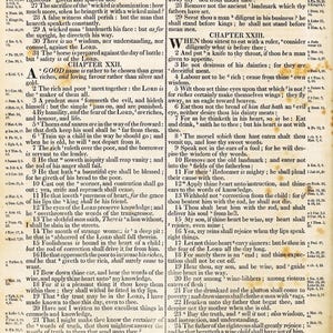 The Book of Proverbs 1828 King James Version | 15 Printable Images ...