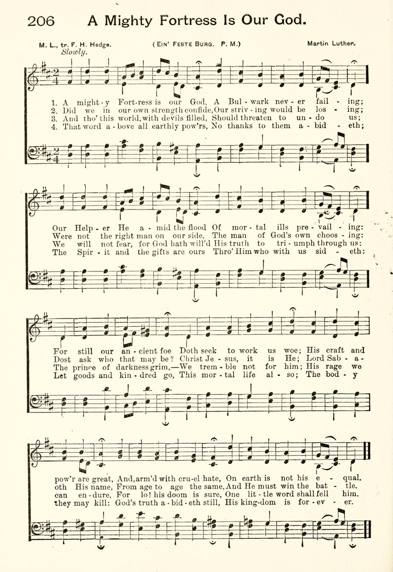125 Hymn Pages From an Old 1909 Hymnal Restored Vintage Sheet - Etsy