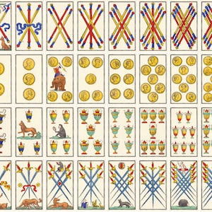 Restored Italian Minchiate Card Game Tarot Deck Complete Instant ...