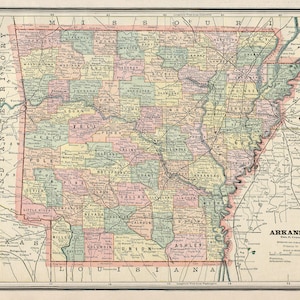 22 Vintage Maps of USA States 1889 Family World Atlas | HQ Image ...