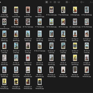 Complete Set Rider Waite Smith Tarot Card Deck | High Resolution Image ...