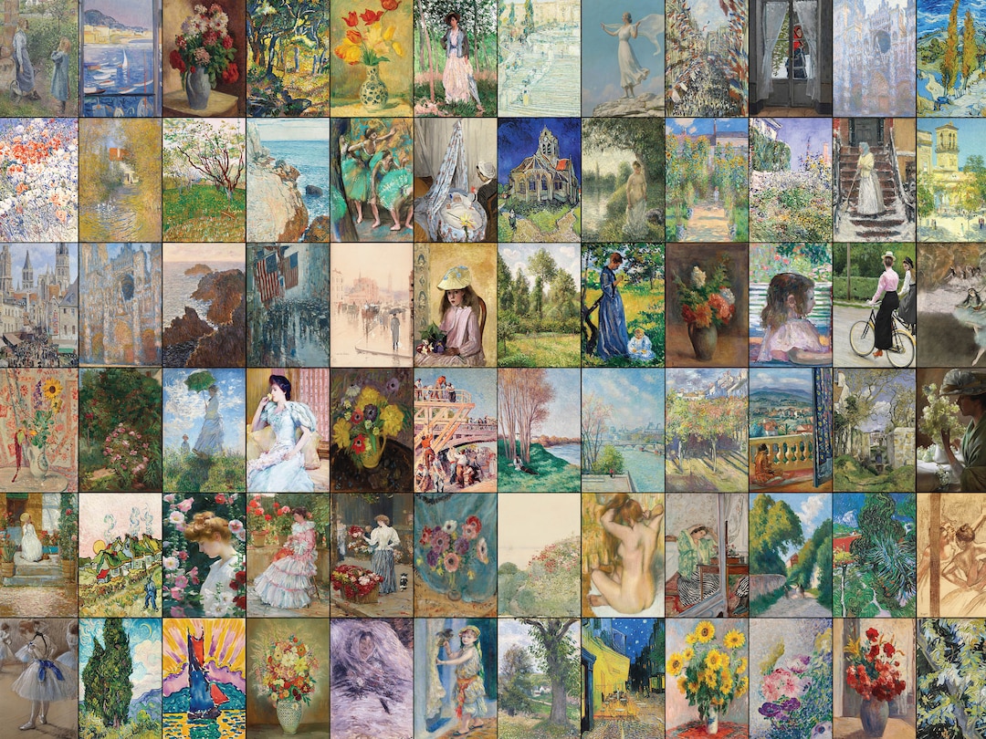 100 Pcs Impressionism Art COLLAGE KIT Set 4"x6" | HQ Image Bundle ...