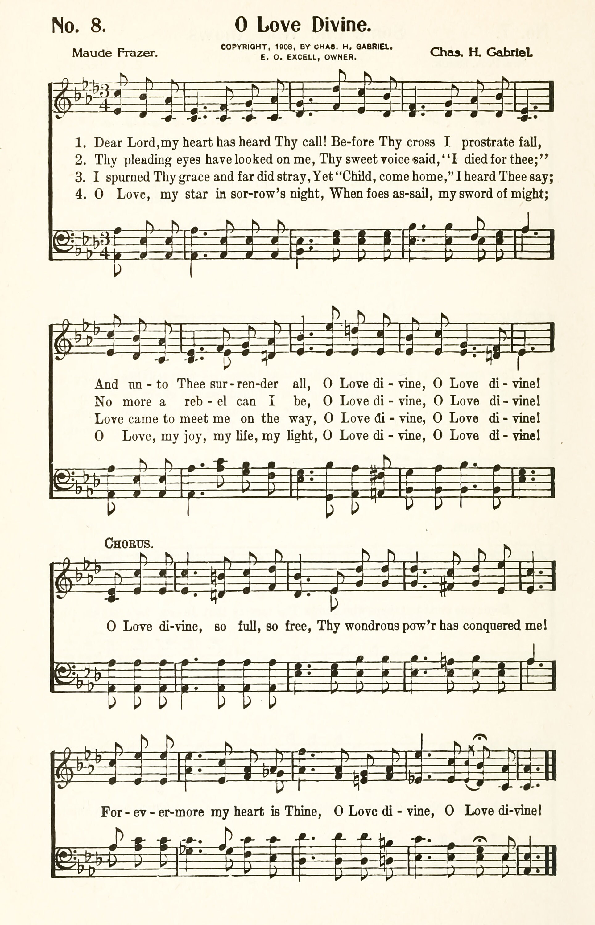 100 Hymn Pages From an Old 1917 Hymnal, Restored Vintage Sheet Music ...