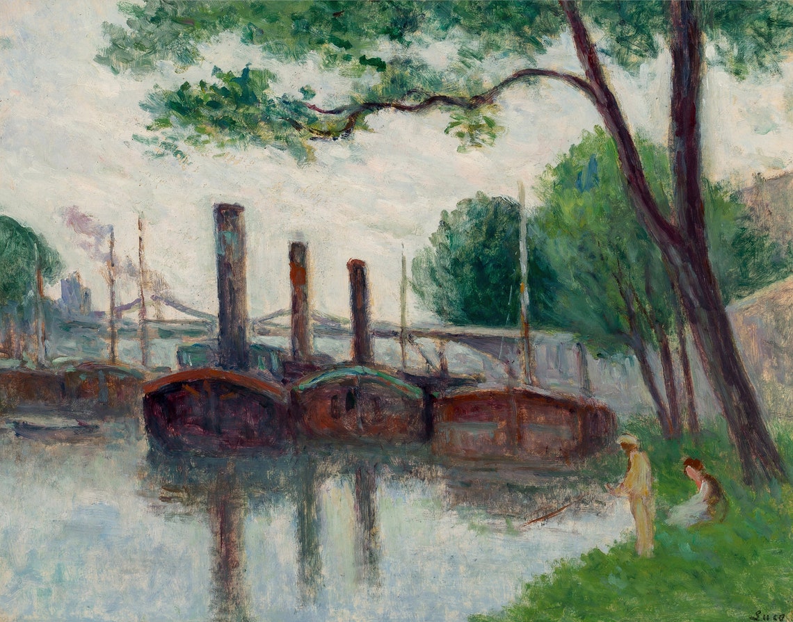 25 Beautiful Neo Impressionist Paintings Maximilien Luce | Image Bundle ...