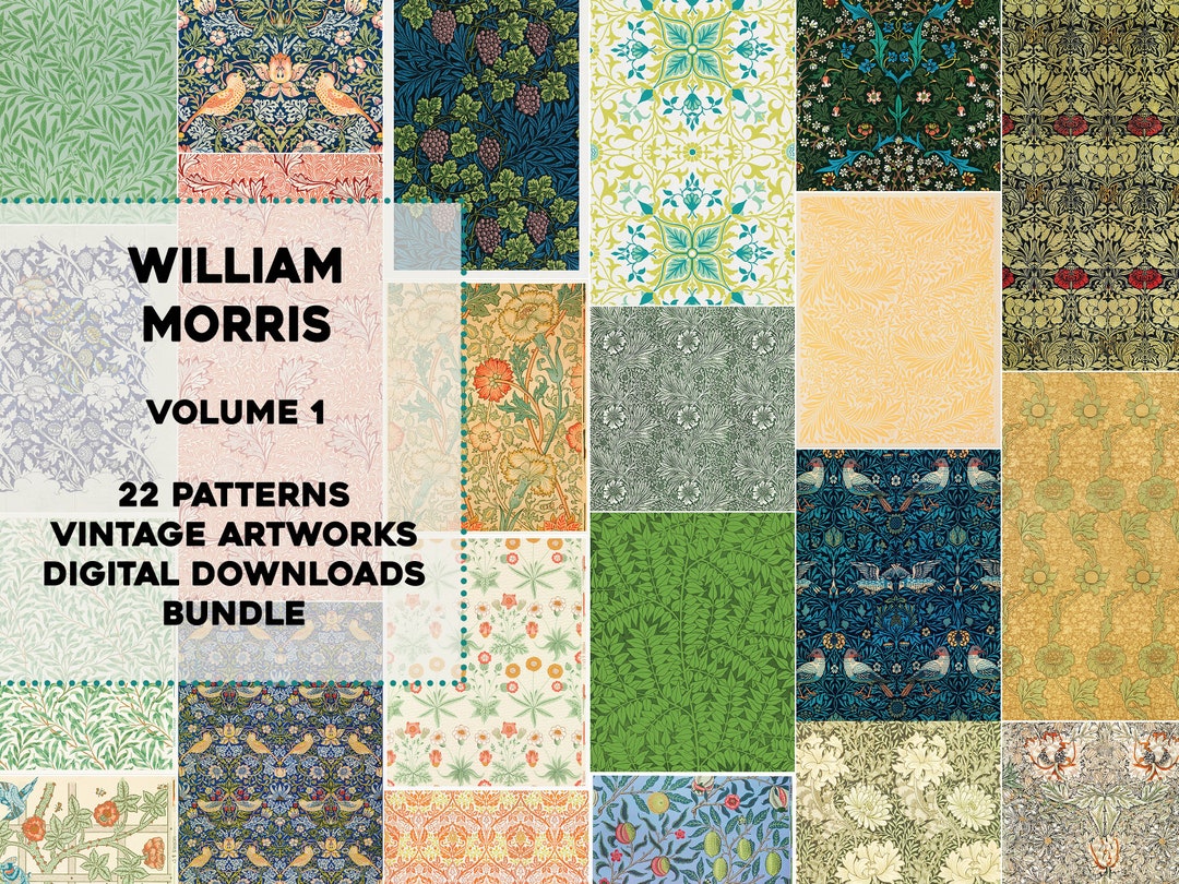 22 William Morris Designs Patterns Textiles | HQ Image Bundle Printable ...