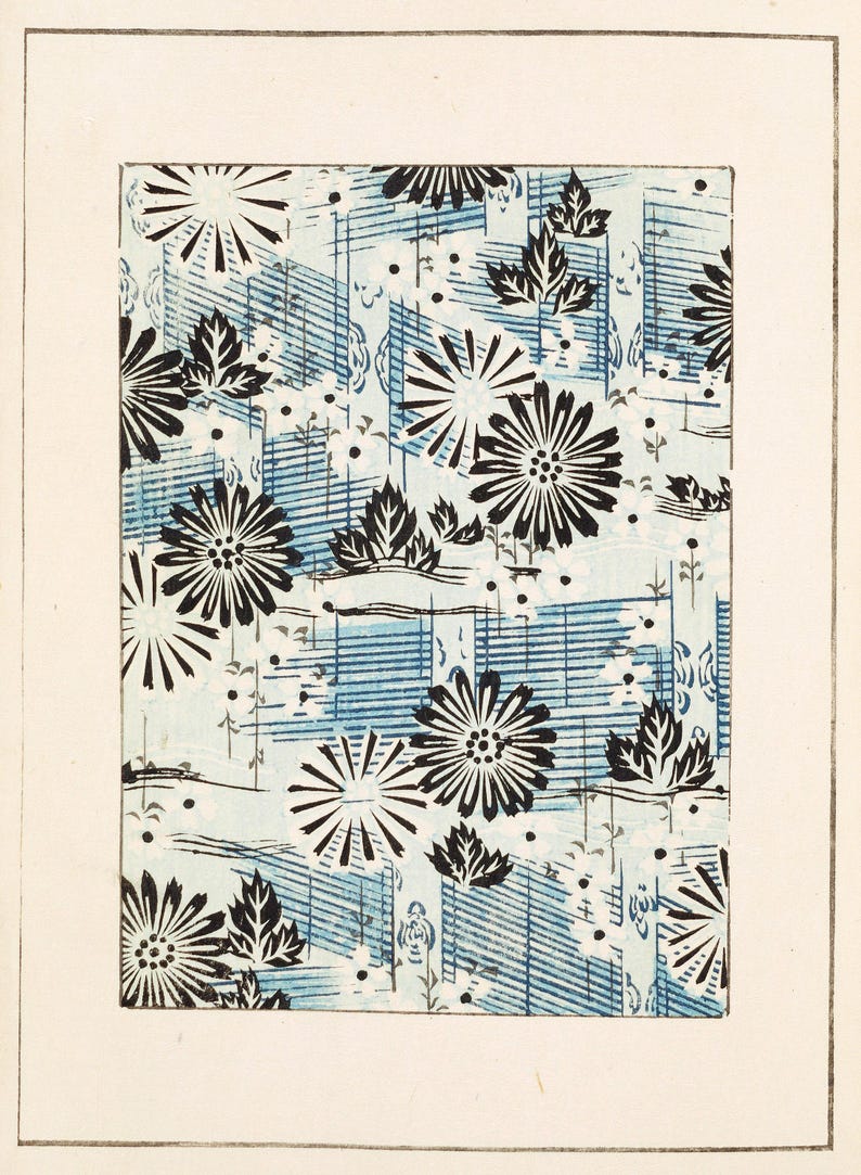 50 Japanese Design Patterns | Digital Paper Image Bundle Printable Wall ...