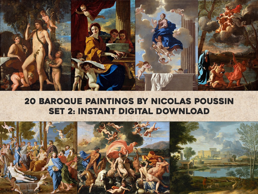 20 Beautiful Nicolas Poussin Baroque Paintings Biblical | Image Bundle ...