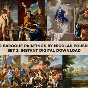 20 Beautiful Nicolas Poussin Baroque Paintings Biblical | Image Bundle ...