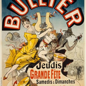 30 Awesome Vintage French Ads Posters Jules Cheret | HQ Image Bundle ...