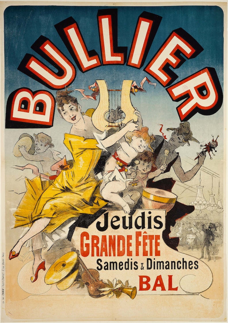 30 Awesome Vintage French Ads Posters Jules Chelet HQ Image - Etsy