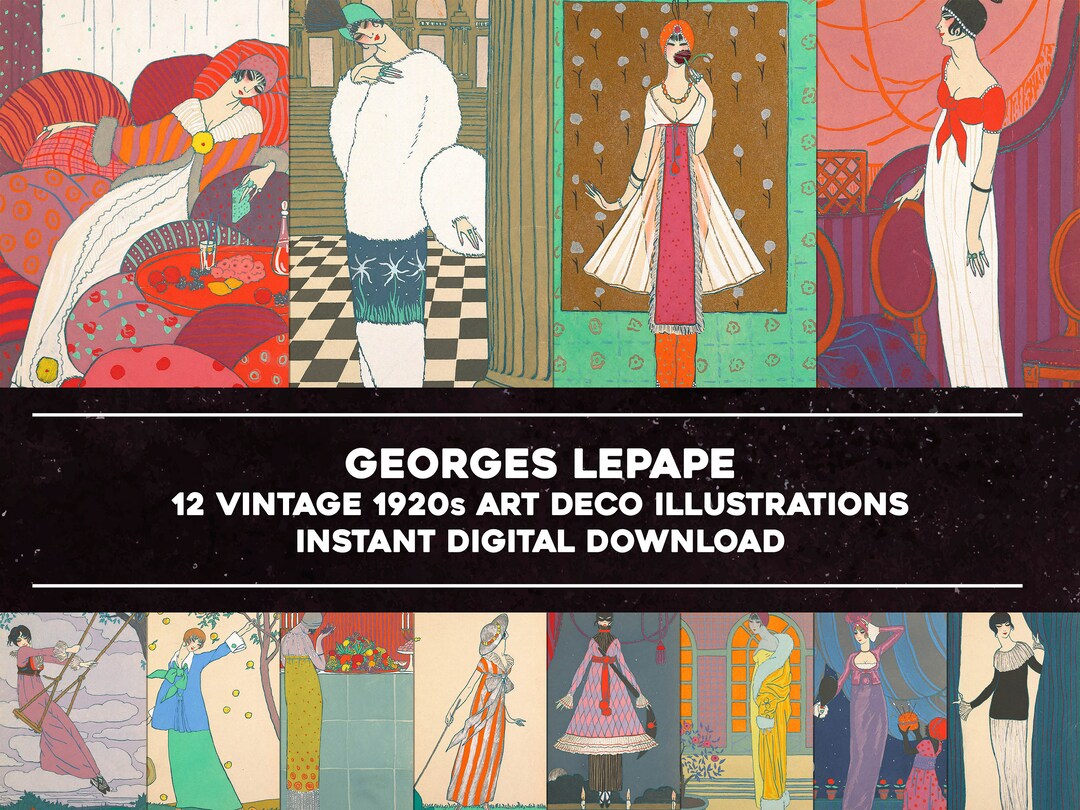 12 Gorgeous Flapper Girl 1910-20s Artworks Georges Lepape | Image ...