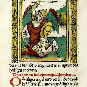 51 Illustrated Pages From Medieval Prayer Book Set 1 | Vintage Restored ...