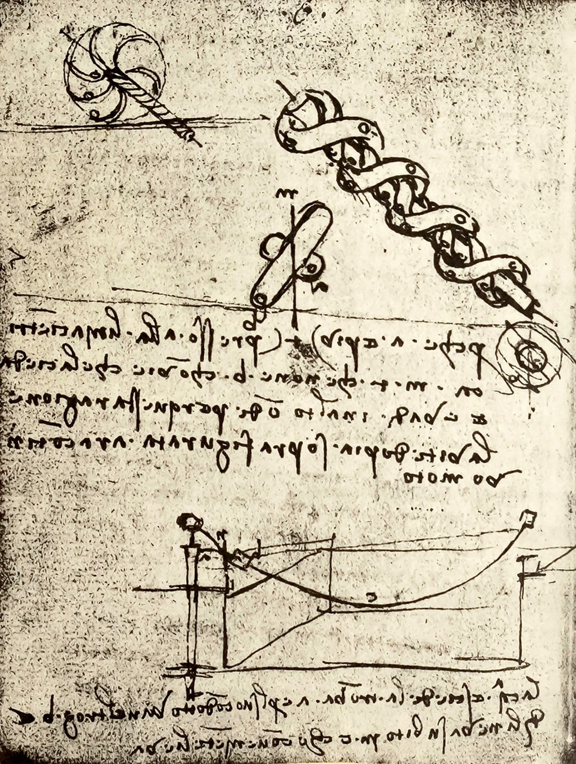 114 Leonardo Da Vinci Manuscript Sketches Notes Diagrams Set 2 | Image ...