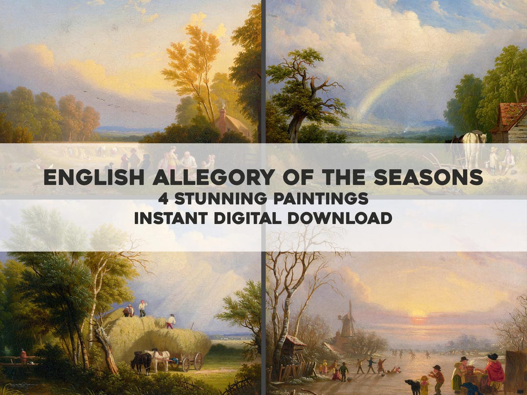 The 4 Seasons: Stunning English Allegorical Landscapes | HQ Image ...