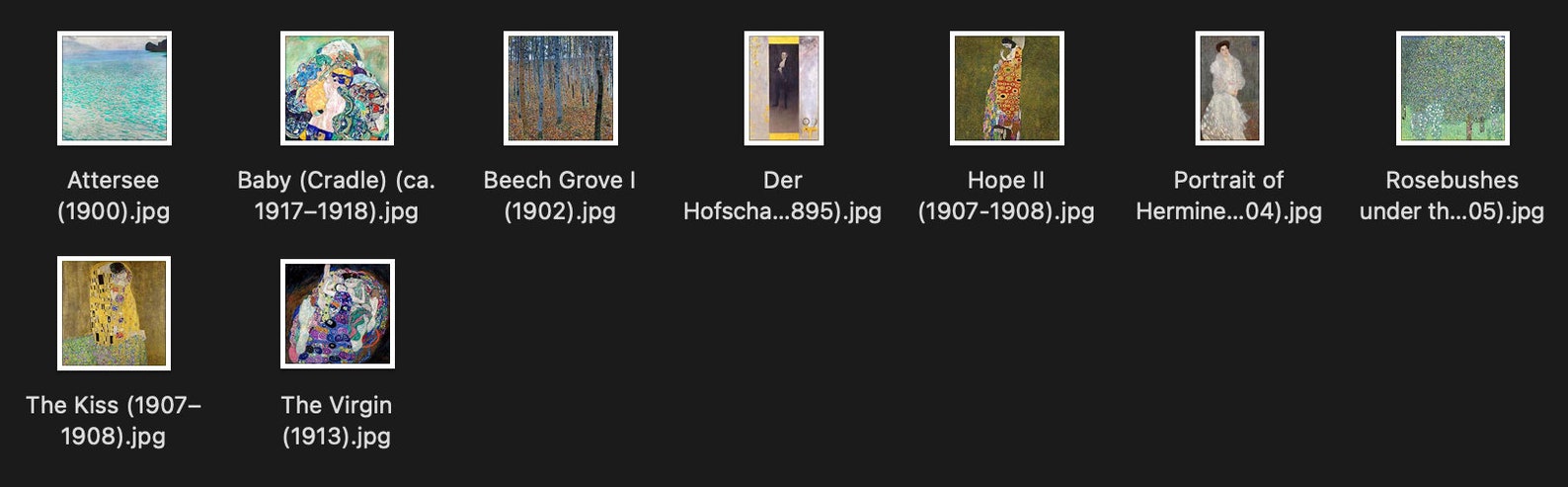 Gustav Klimt Large Works Art Nouveau Printable Wall Art Bundle - Etsy