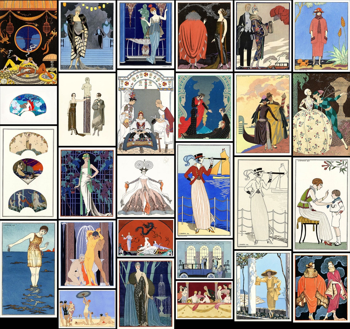 George Barbier Vol. 1 Restored High Resolution Image/printable - Etsy