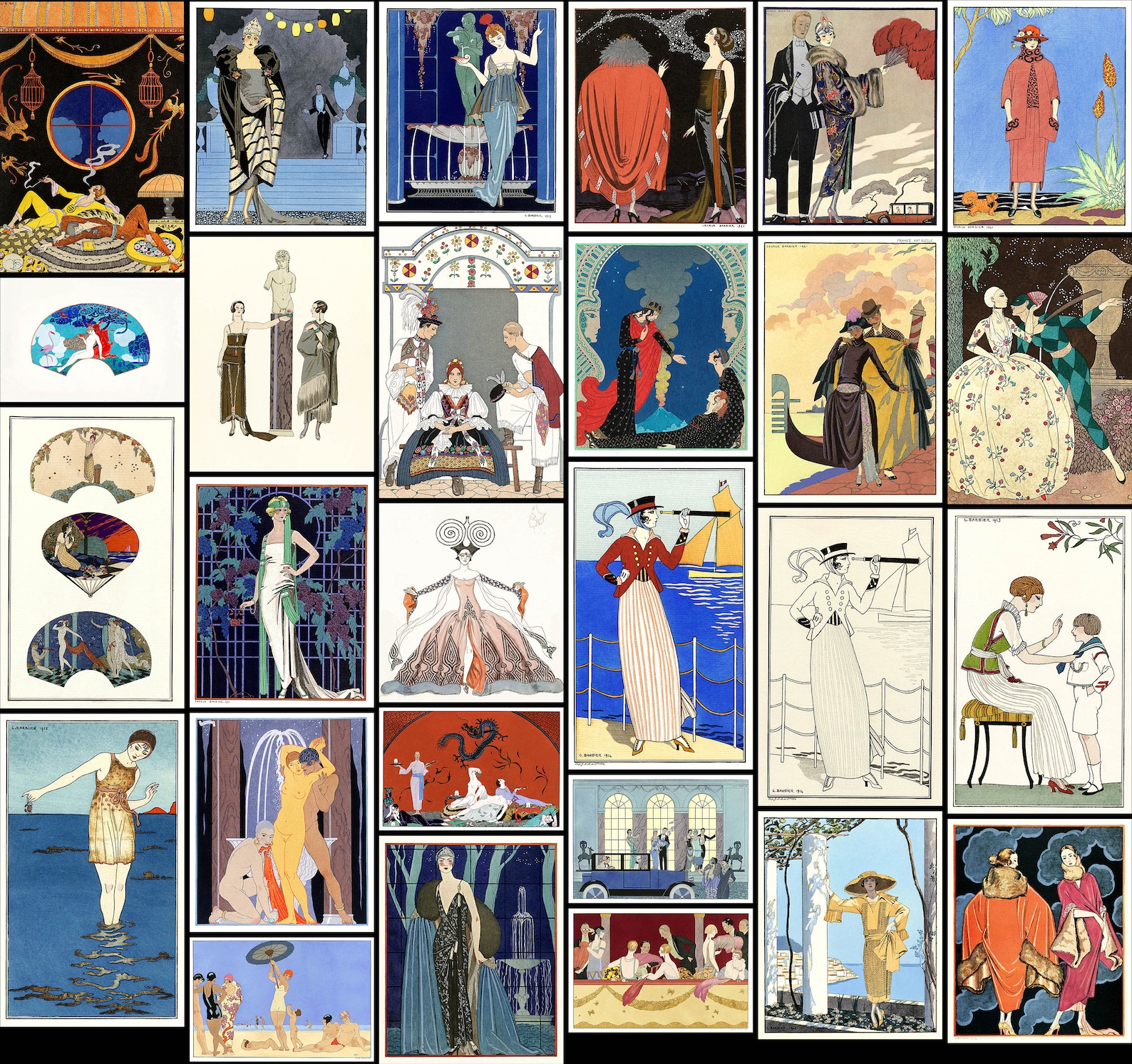 George Barbier Vol. 1 Restored High Resolution Image/printable - Etsy