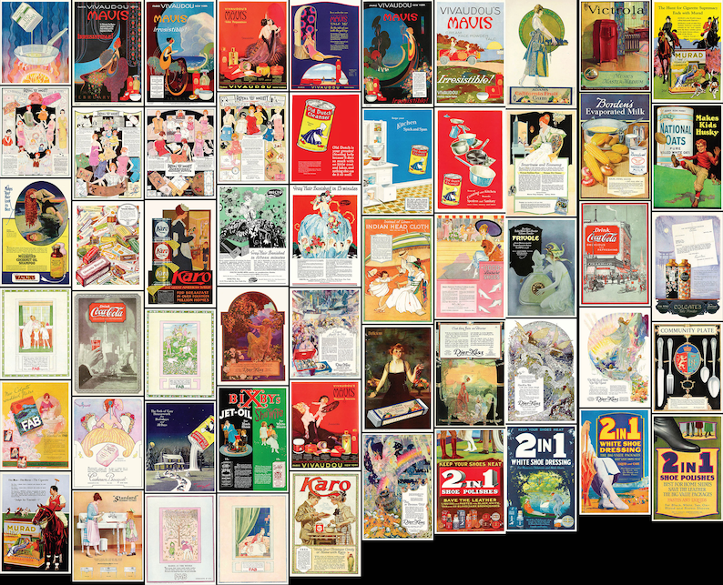 55 Awesome Vintage 1920s Print Advertisements | High Res Image Bundle ...