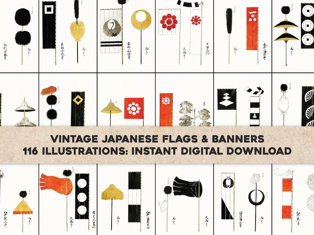116 Awesome Japanese Flags & Banners Digital Artworks | HQ Image Bundle ...