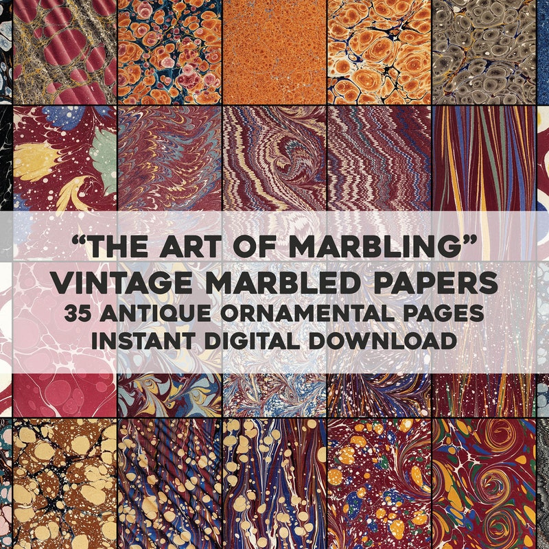 Marbled Paper - Etsy