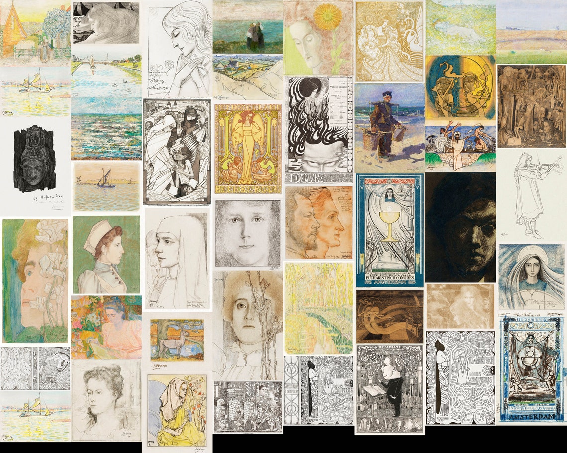 Jan Toorop Art Nouveau & Impressionist Printable Wall Art Bundle ...