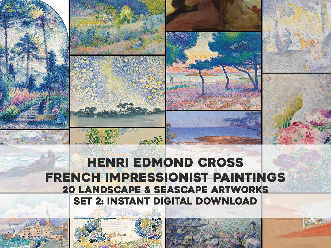 20 Neo Impressionist Pointillist Paintings Landscapes Henri Edmond ...