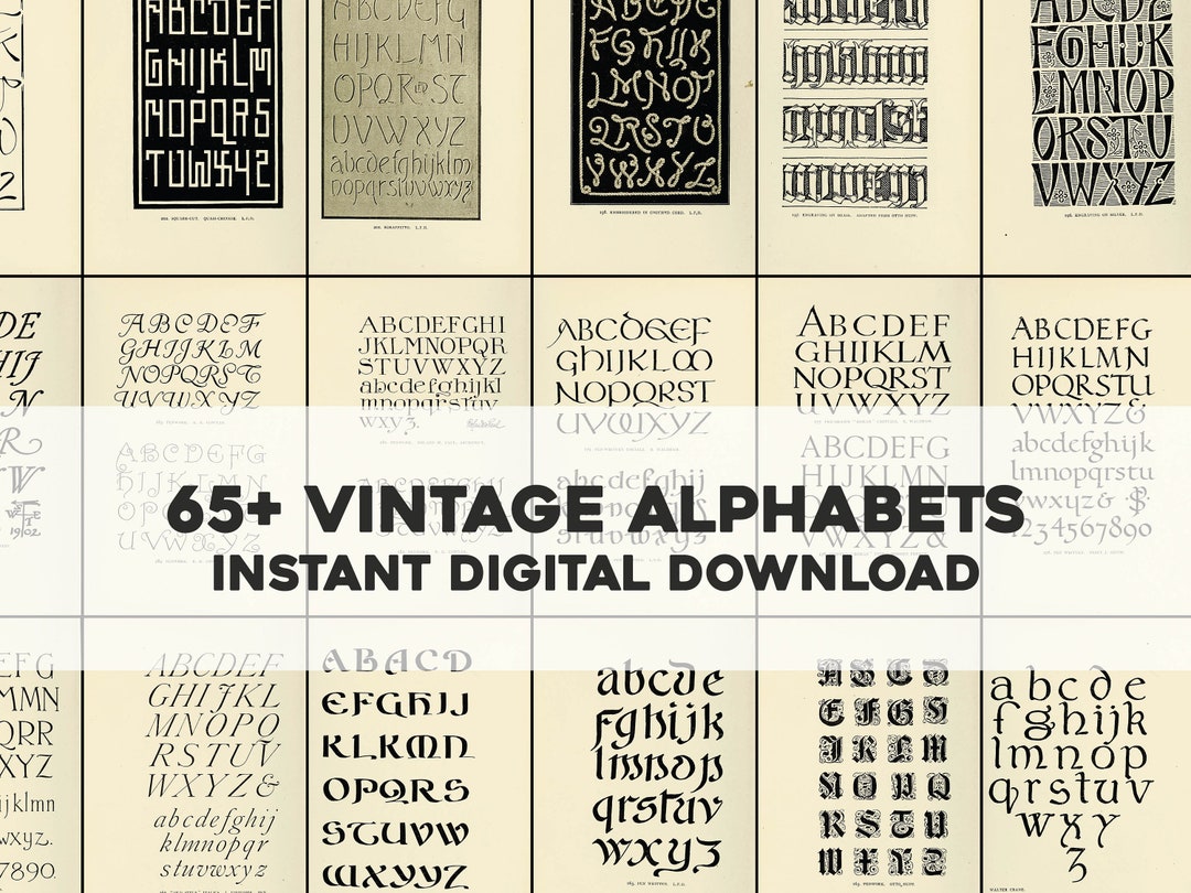 65+ Awesome Alphabet Font Type Sheets Pages | HQ Image Resource Bundle ...