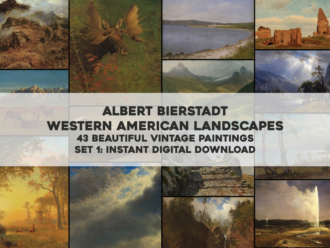 43 Gorgeous Western Landscape Paintings Albert Bierstadt | HQ Image ...