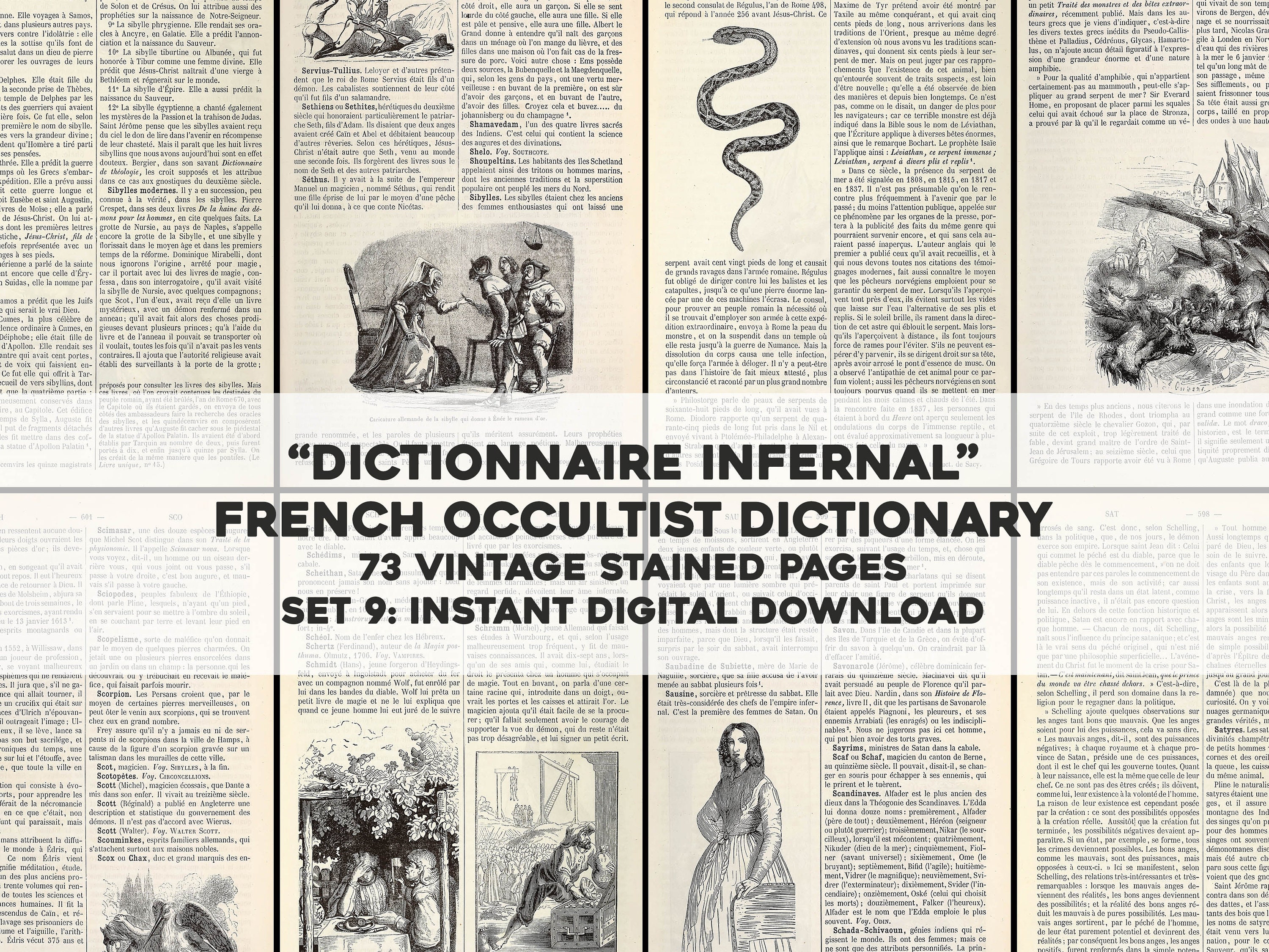 Dictionnaire Infernal French Occultist Dictionary - 73 Images Set 9 ...