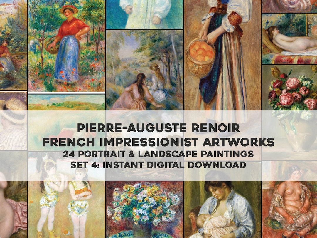 24 Pierre Renoir Impressionist Paintings | HQ Image Bundle Printable ...