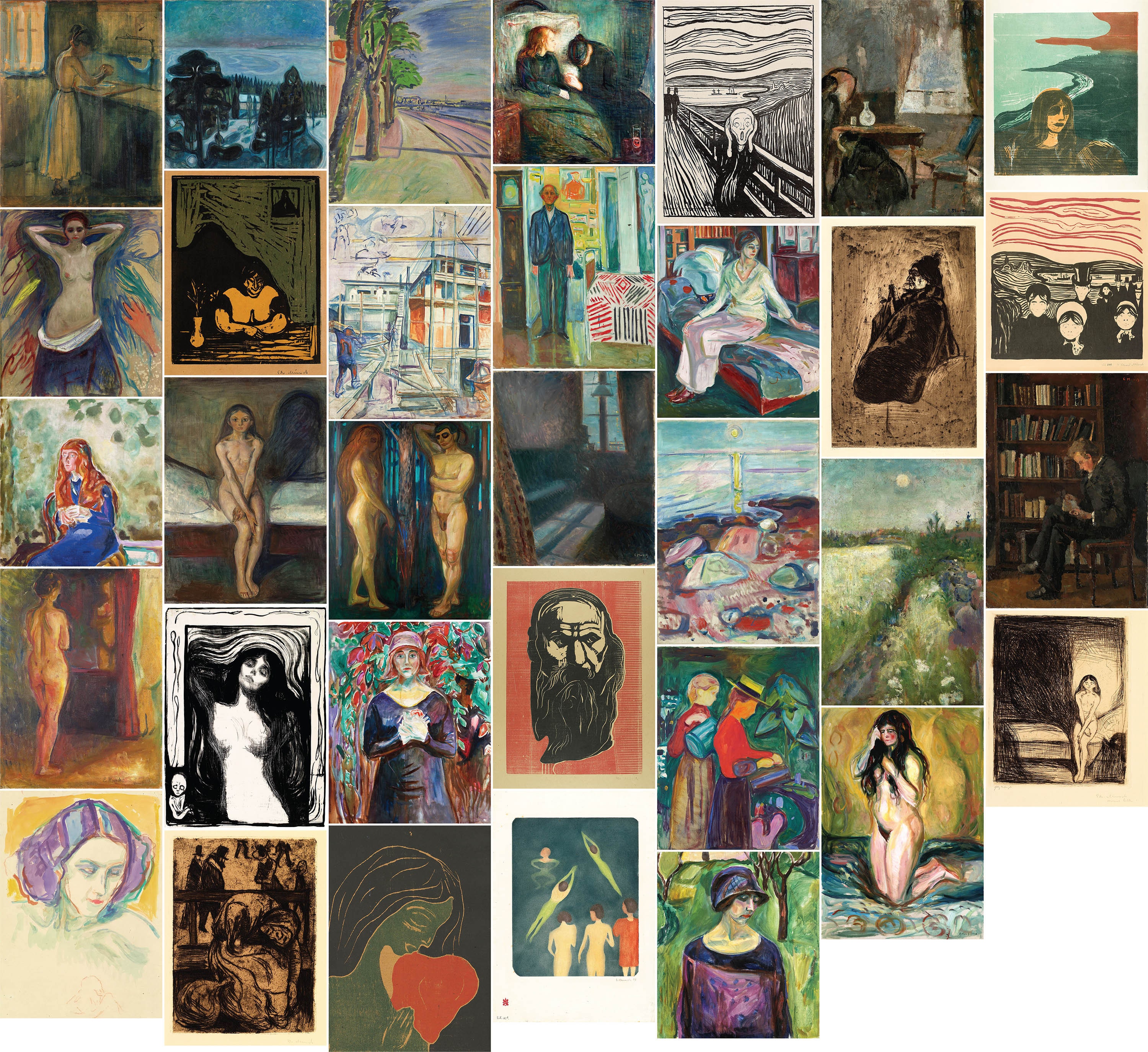 33 Edvard Munch Expressionist Paintings Artworks | HQ Image Bundle ...