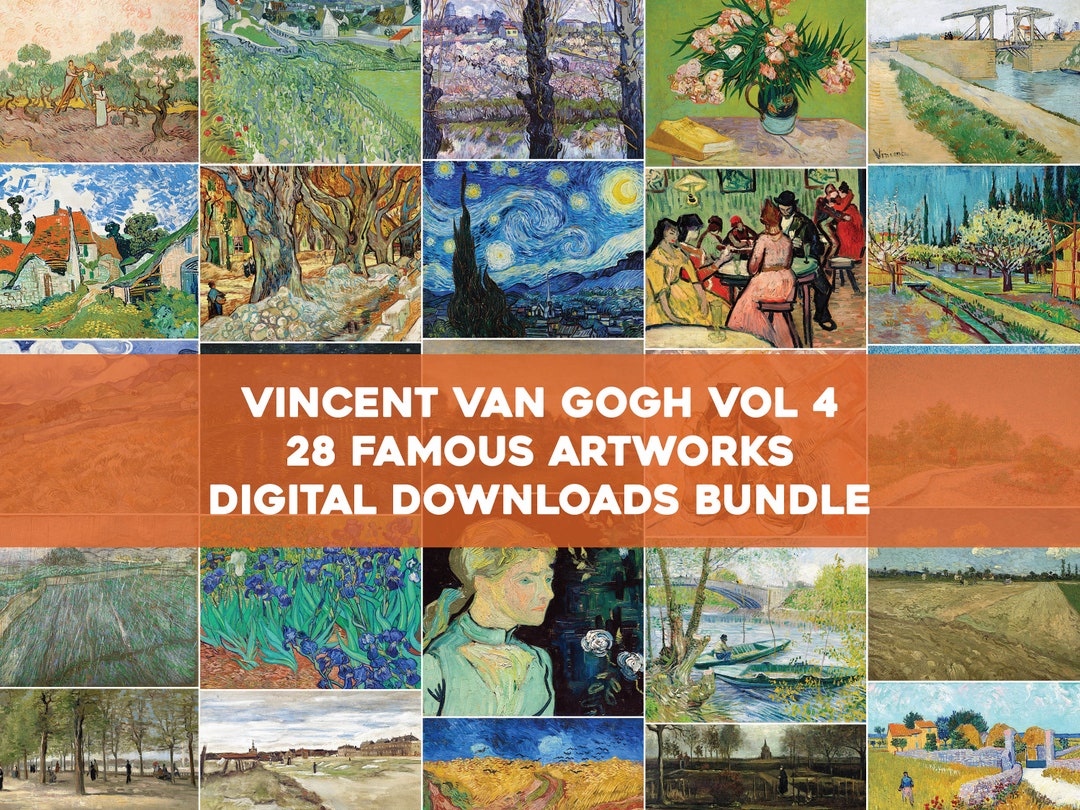 28 Vincent Van Gogh Impressionist Paintings | HQ Image Bundle Printable ...