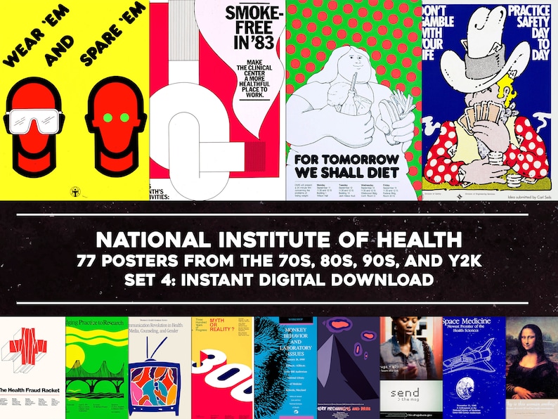 77 Retro Health Posters From 70s, 80s, 90s & Y2K | Image Bundle ...